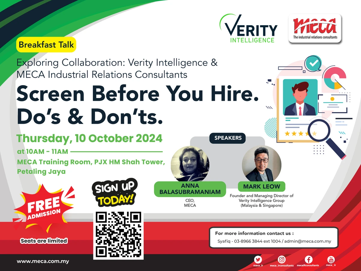 Breakfast Talk on Screen Before You Hire. Do's & Don'ts. - MECA